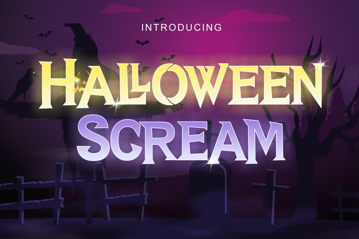 Halloween Scream Font - Isabellaink - Medium