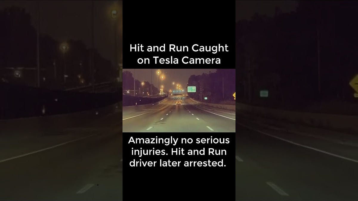 Hit and Run Caught on Tesla Camera | Teslacam Live - TeslaCam Live - Medium