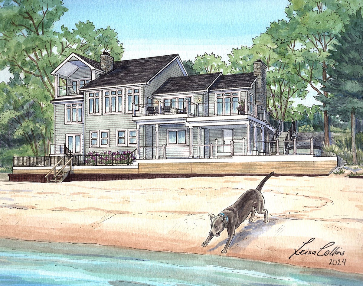 Capturing Timeless Charm: The Art of Colonial Revival House Portrait ...