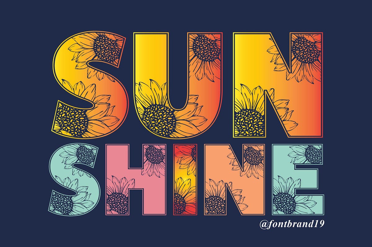 Sunshine Monogram Font | by Miamarvel | Apr, 2024 | Medium