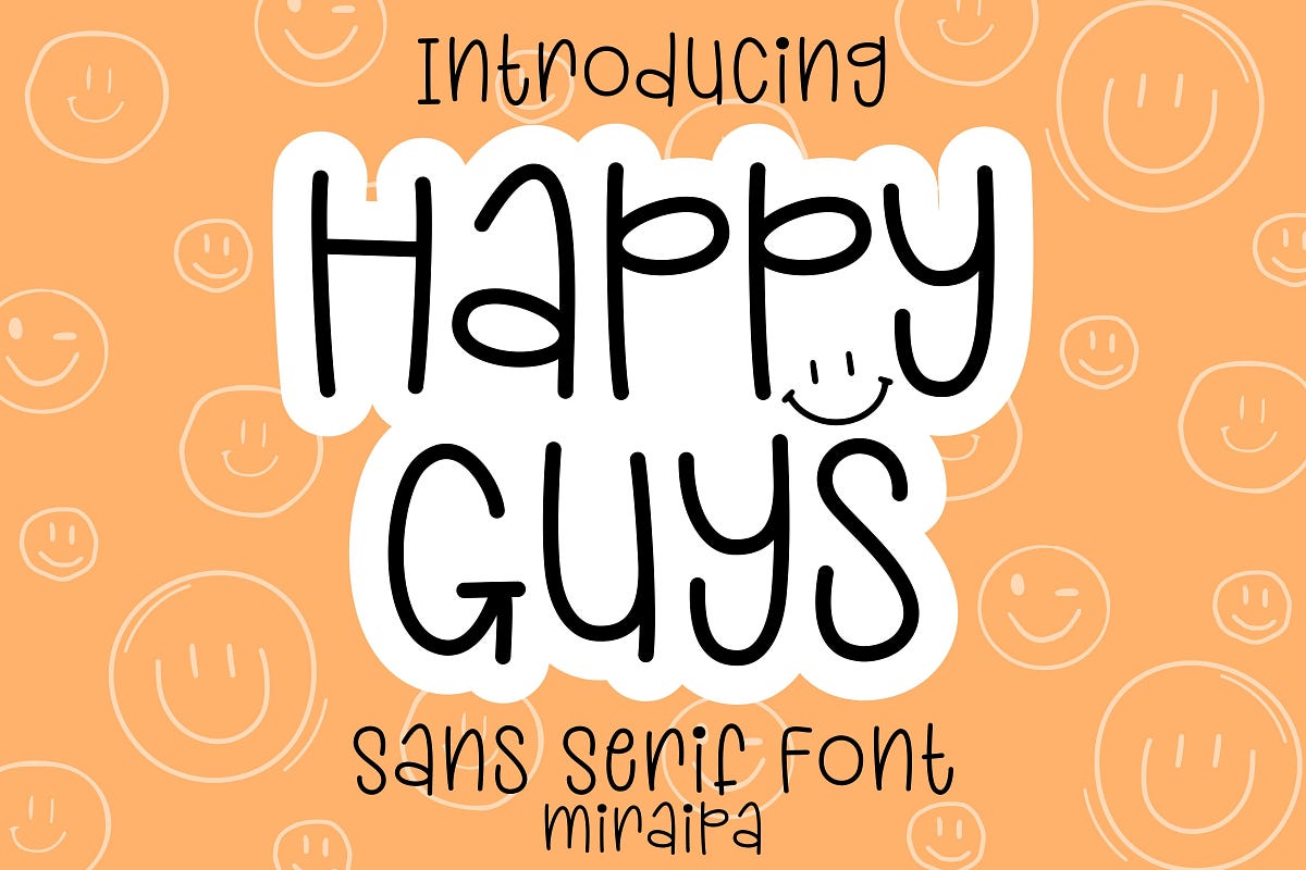 Happy Guys Font - Seraphinaspectrum - Medium