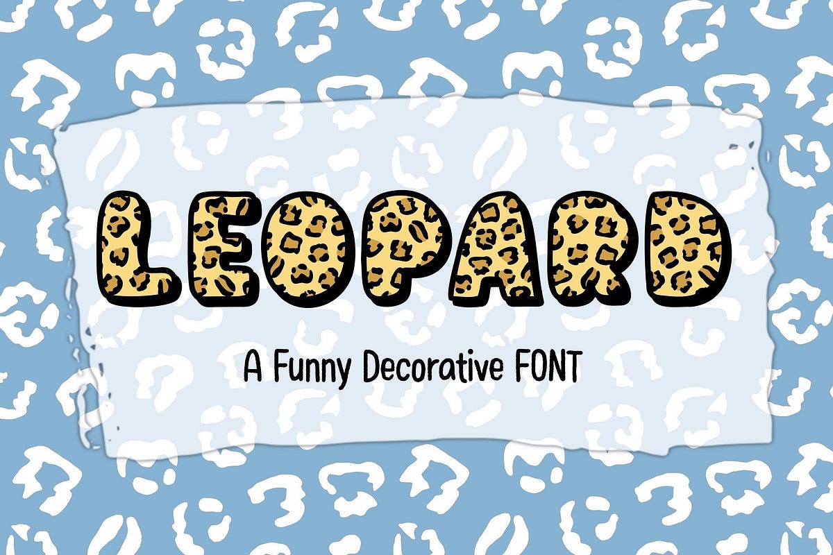 Leopard Font | by Miamirabilis | May, 2024 | Medium