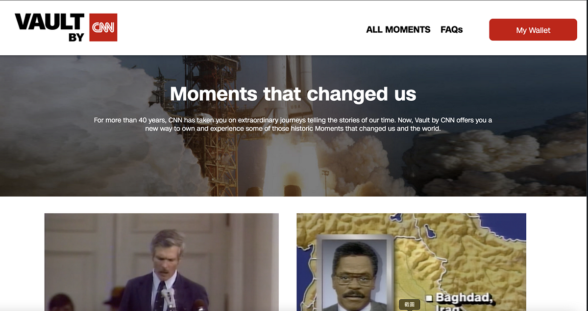 Grab a Moment: How CNN Rock the Boat by Minting Historical Moments NFTs ...