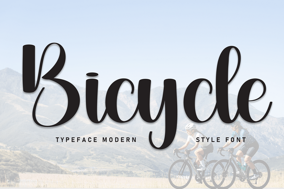 Bicycle Font - Miamosaic - Medium