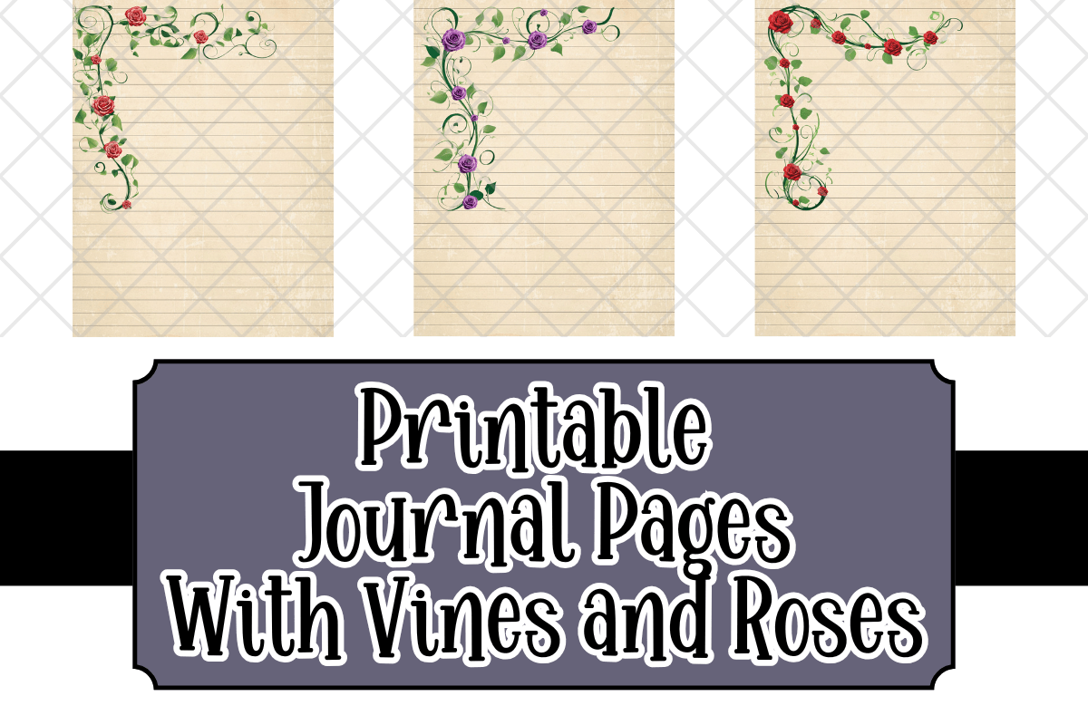 Antique Rose Vine Journaling Papers Free | by Mehudekjuj | Oct, 2024 ...