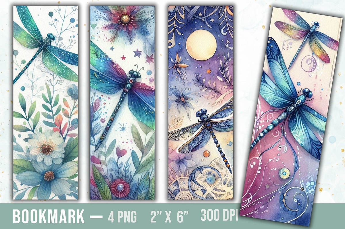 Dragonfly Bookmark, Magic Dragonflies - Yayoikusama - Medium