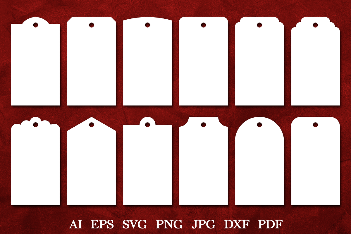 Paper Cut Tags Template. Gift Tags SVG Free | by Eternalessence | Medium