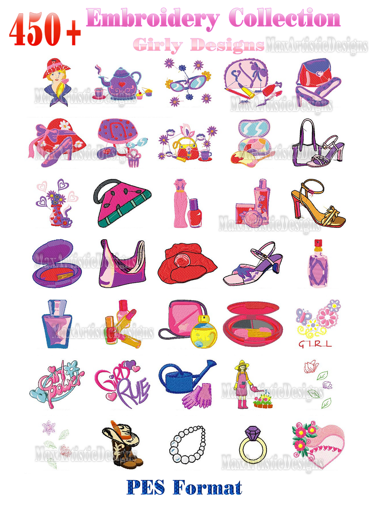 400+ Ladies utensils For women Embroidery patterns Pes Pdf JPG files ...