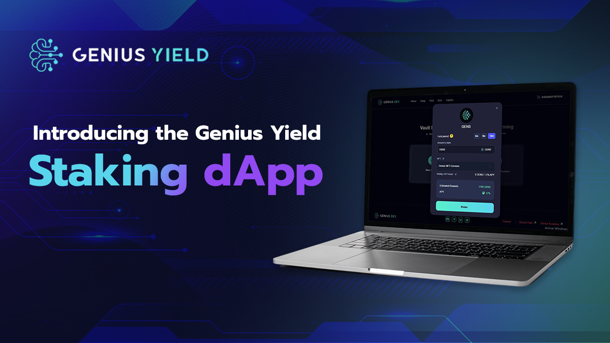 La Staking dApp di Genius Yield sta arrivando | by Genius Yield Italia | Medium