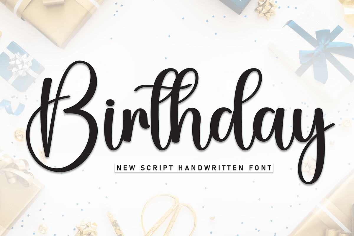 Birthday Font (Script Fonts) | by Bytebelle | Apr, 2024 | Medium