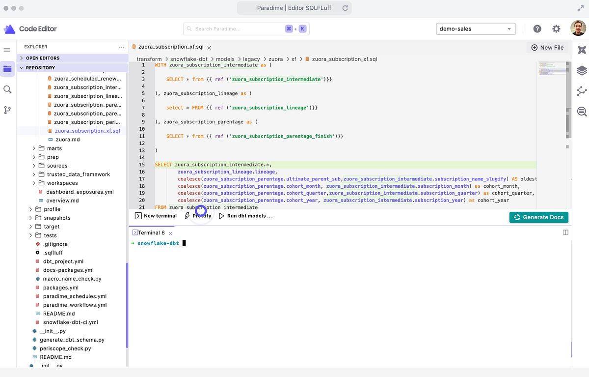 Analytics Engineering 1–0–1: SQLFluff + dbt™ | by Paradime Labs | paradime.io | Medium
