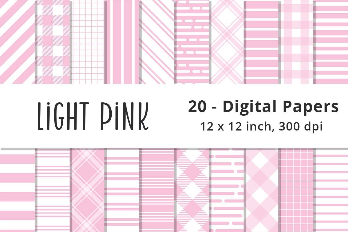 Light Pink Stripes Digital Paper Pattern Free | by GlitchGoblin | Sep ...