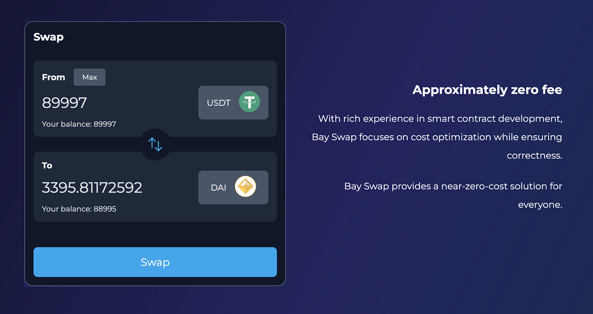 Bay Swap — The ultimate DEX on SUI blockchain | by Ikramov | Medium