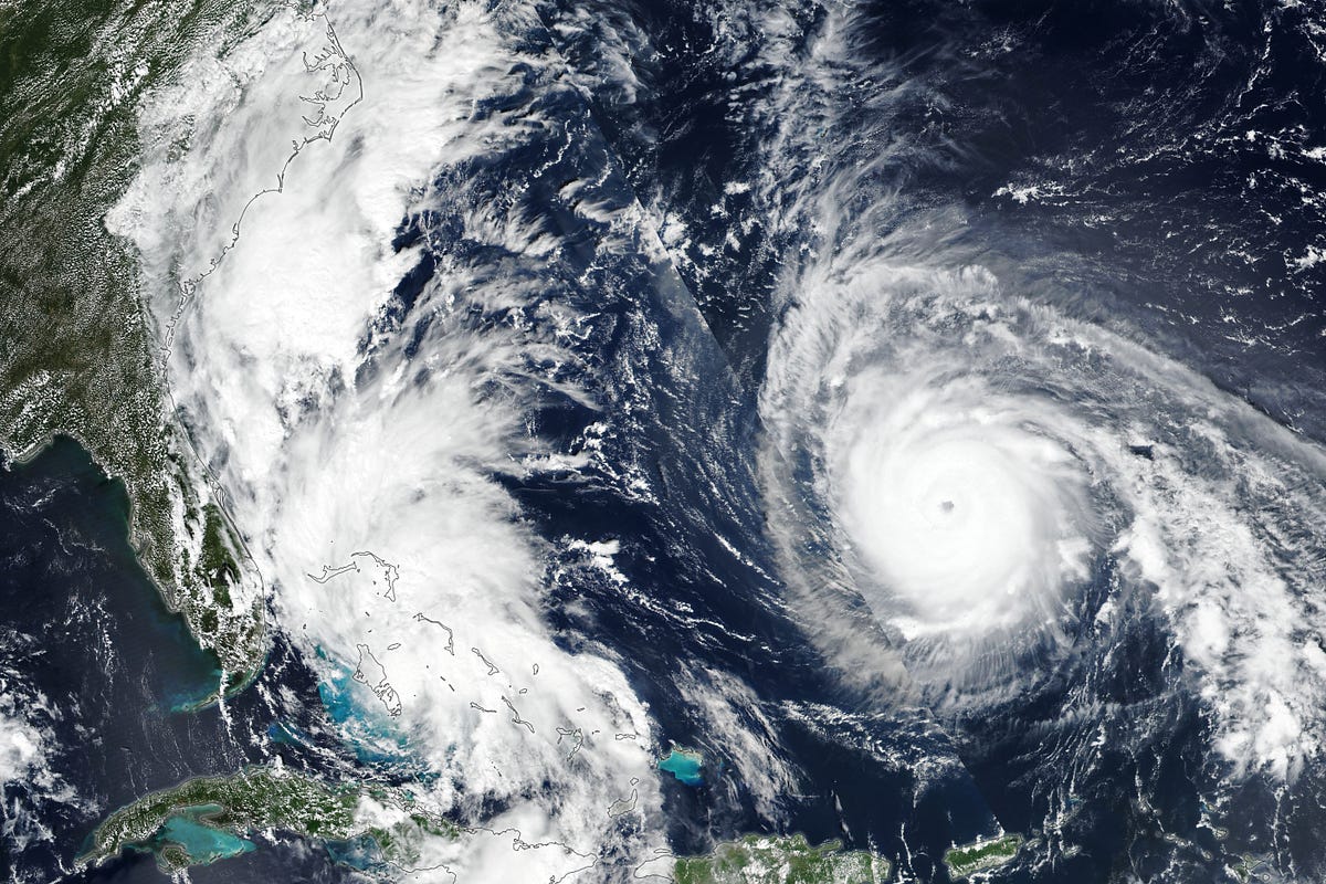 Fujiwhara Hurricanes Humberto & Imelda, Gavin White | Medium