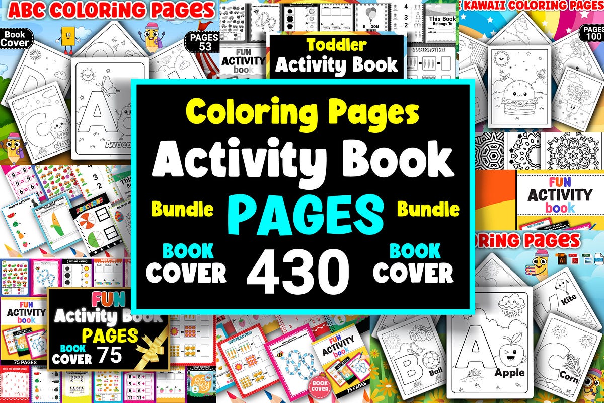 Kids Activity Book and Coloring Pages Free | by Auraartistry | Jul ...