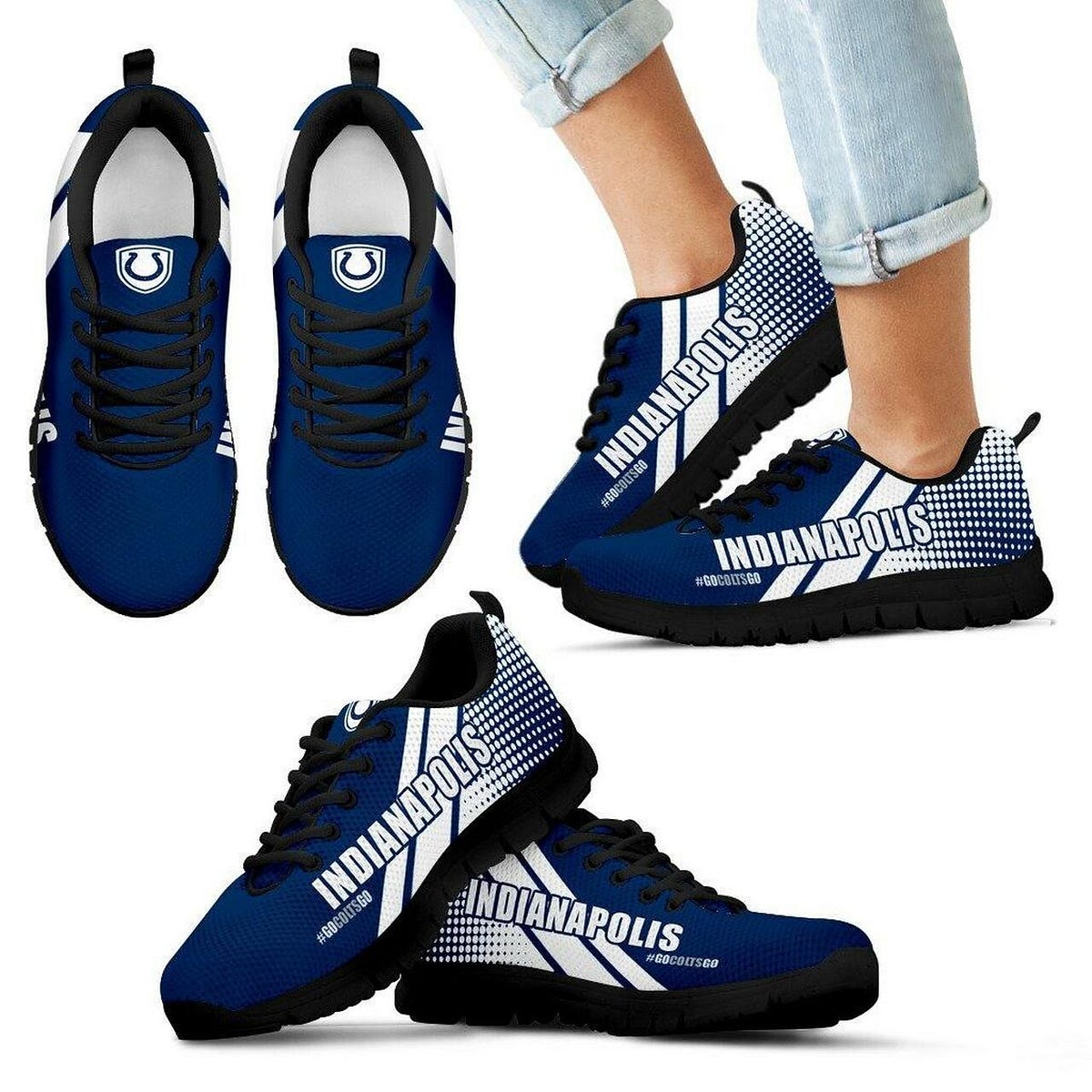 Go Indianapolis Colts Sneakers Sneaker Running Shoes For Men, Women ...