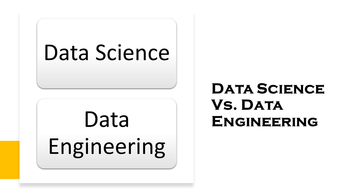 Data Science Vs. Data Engineering | by Aman Kharwal | Coders Camp | Medium