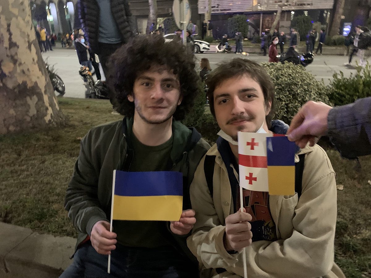 Ukraine in Tbilisi. It’s the 24th of February and I arrive… | by Austin ...