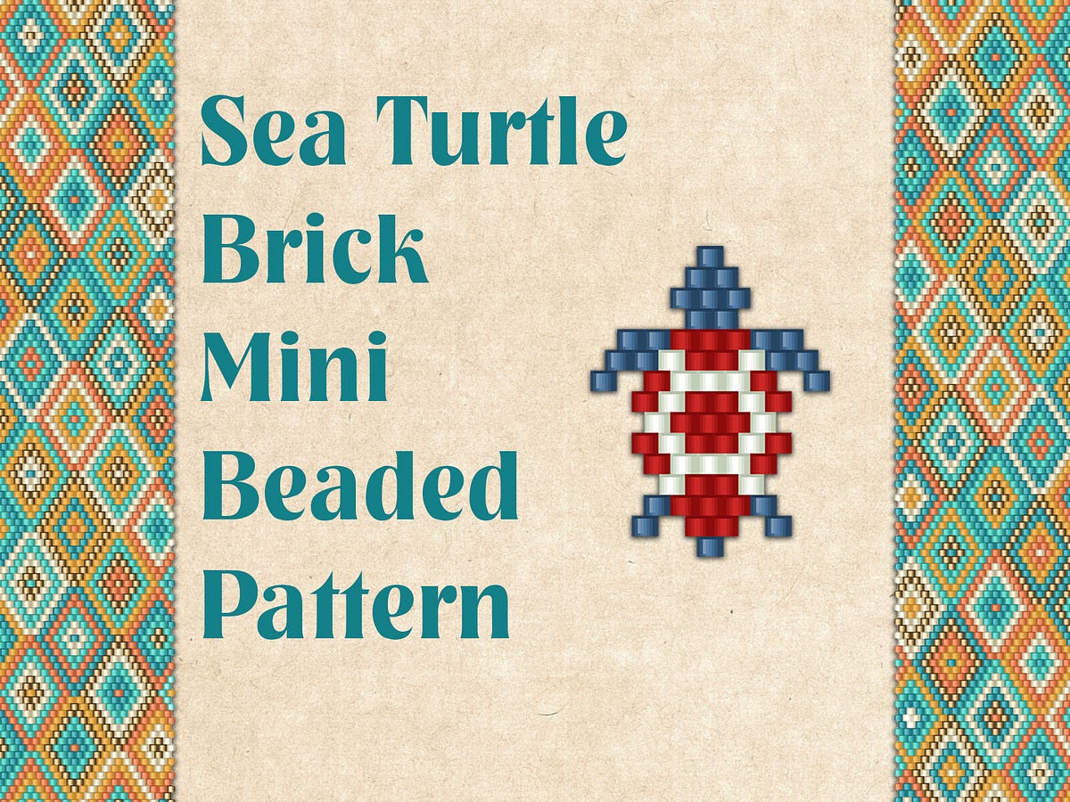 Beaded Sea Turtle (Beading Patterns) | by Craftycarla | May, 2024 | Medium