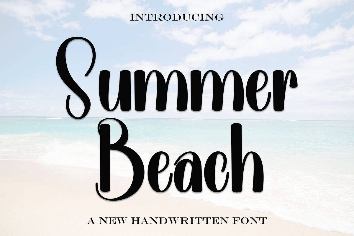 Summer Beach Font - Cybercosmos - Medium