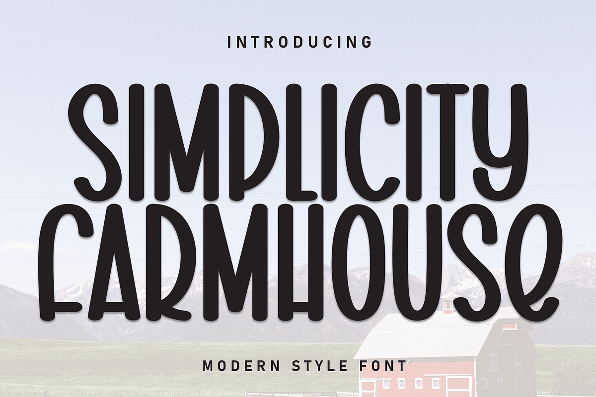 Simplicity Farmhouse Font - Nebulacraft - Medium