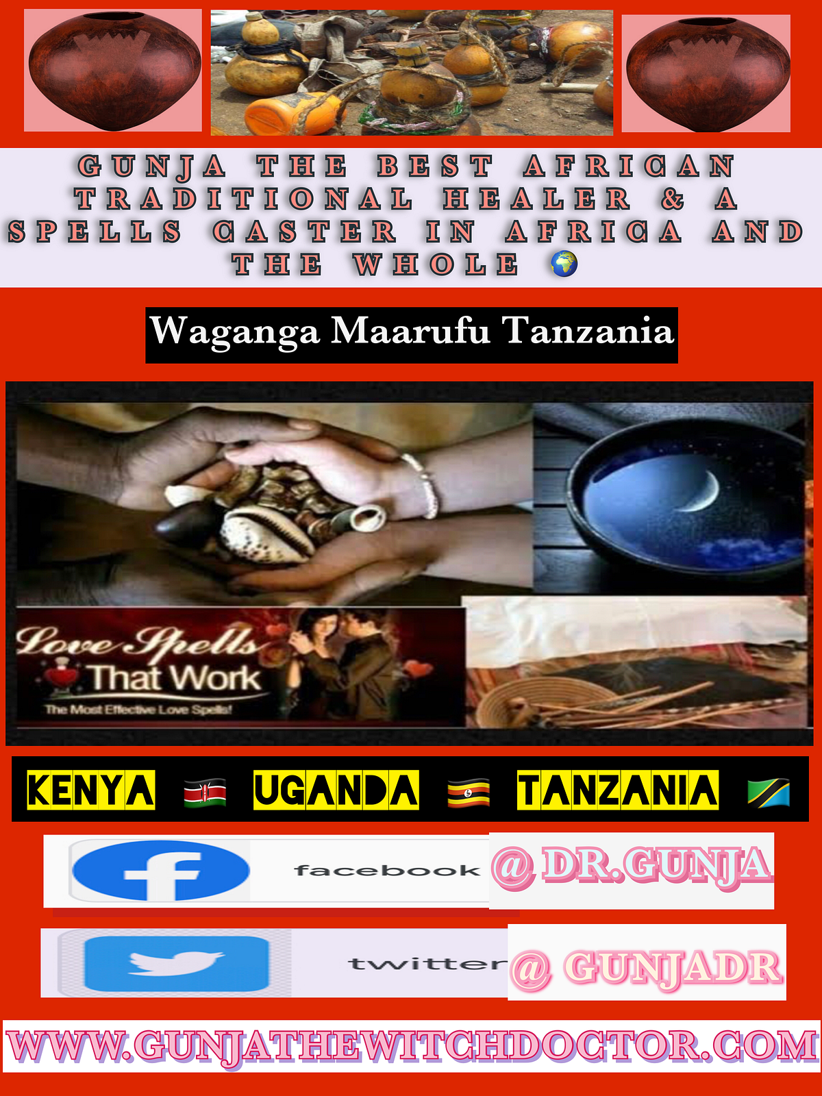 Waganga maarufu Tanzania - Gunja The best witch doctor & A Love Spells ...
