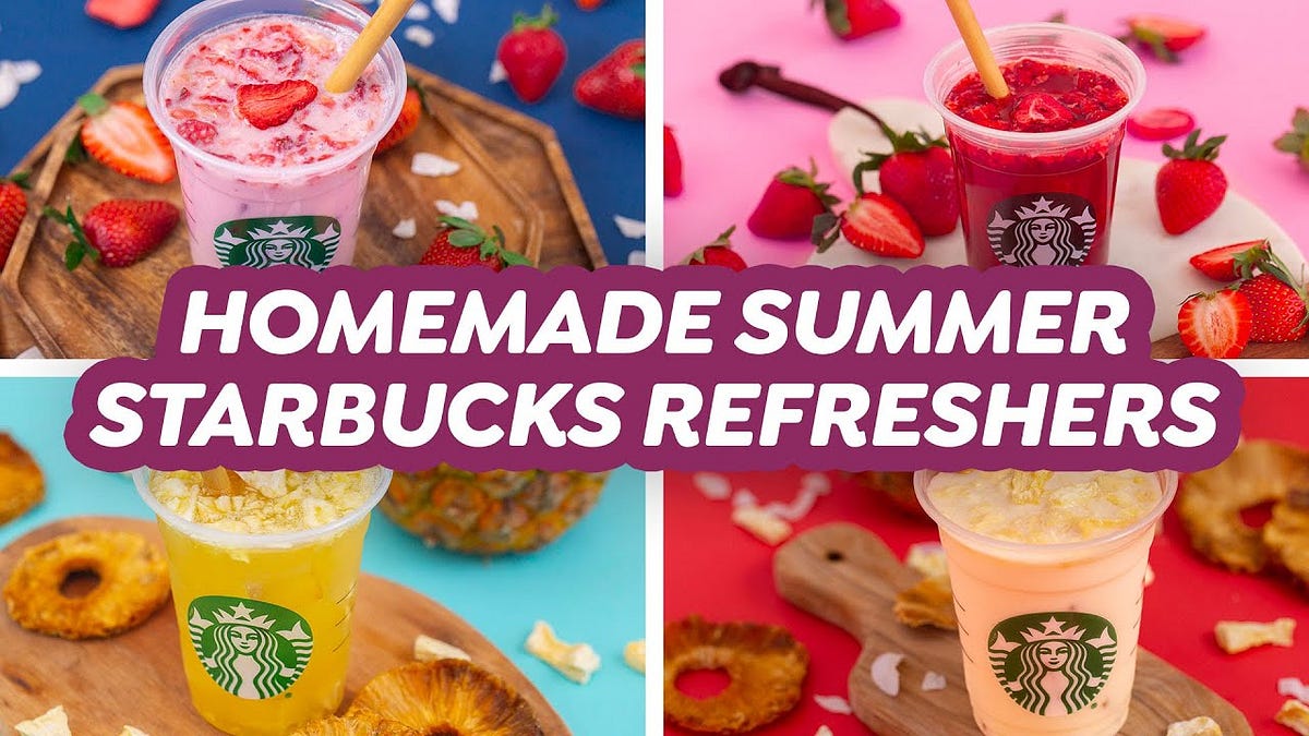 4 Homemade Summer Starbucks Refreshers | by Health Fitness Everyday ...