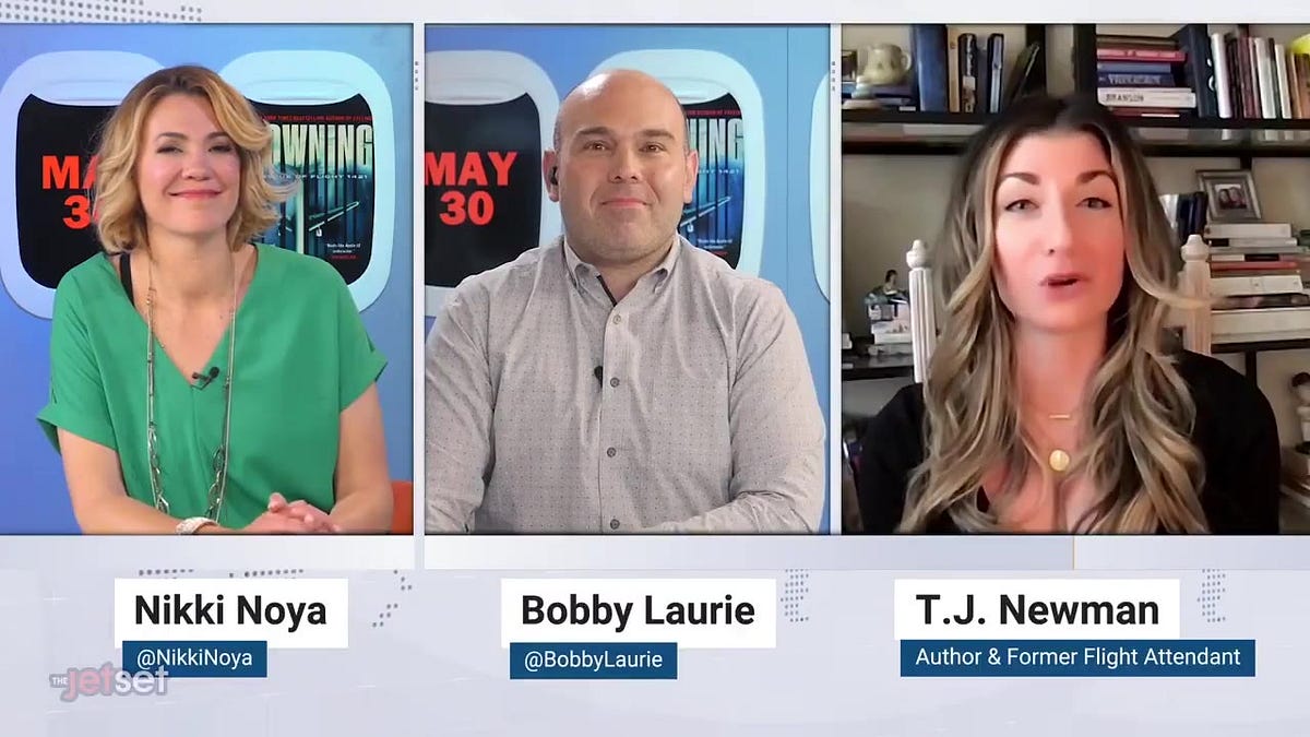 Flight Attendant & Author of FALLING & DROWNING: T.J. Newman - The Jet ...