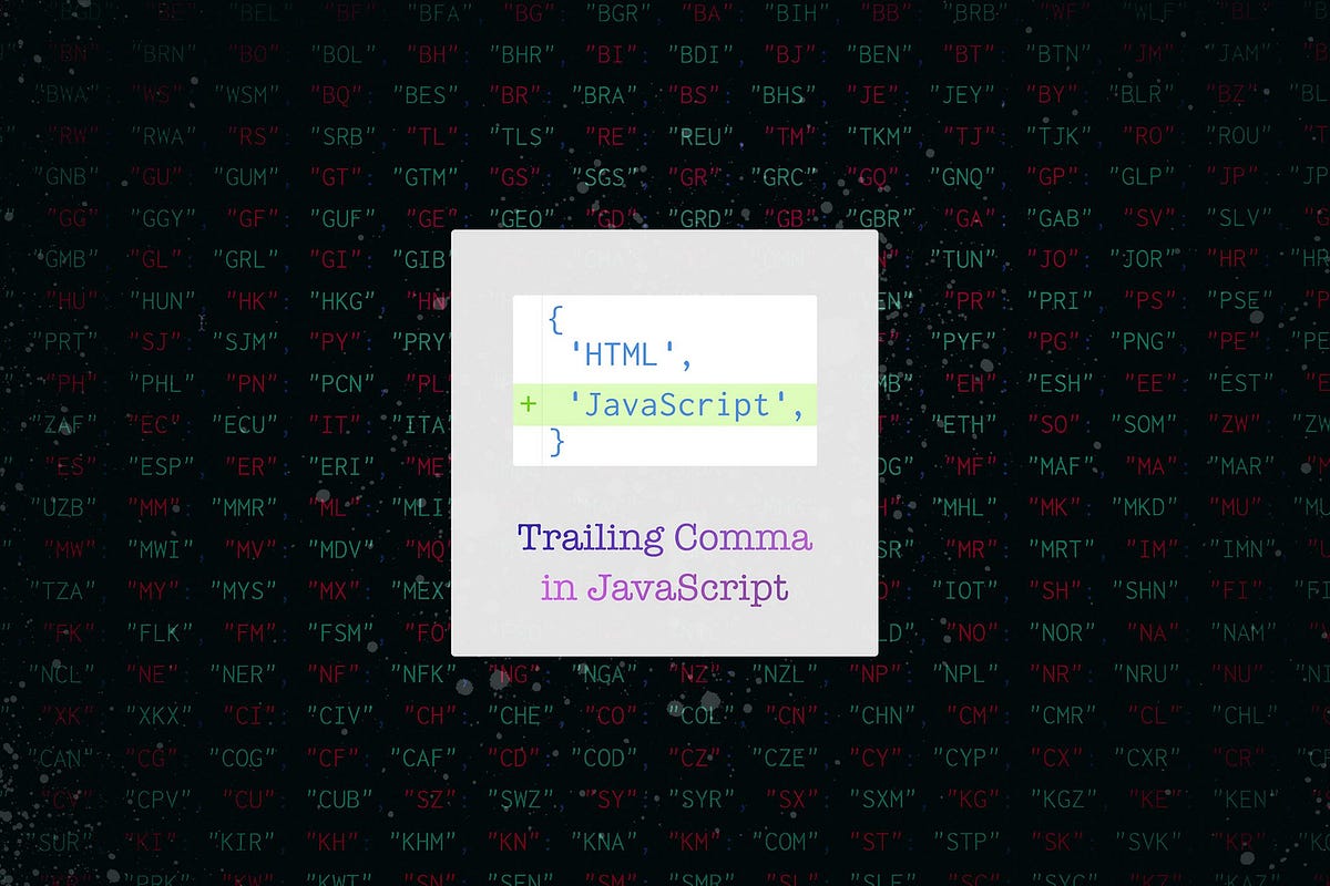 🔬 Are you using Trailing Commas in your JavaScript? | time2hack