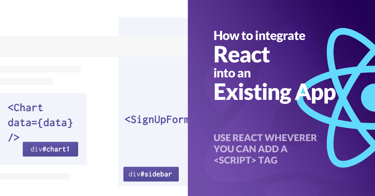 How to add React to your existing application? | by Radhika Khindri ...