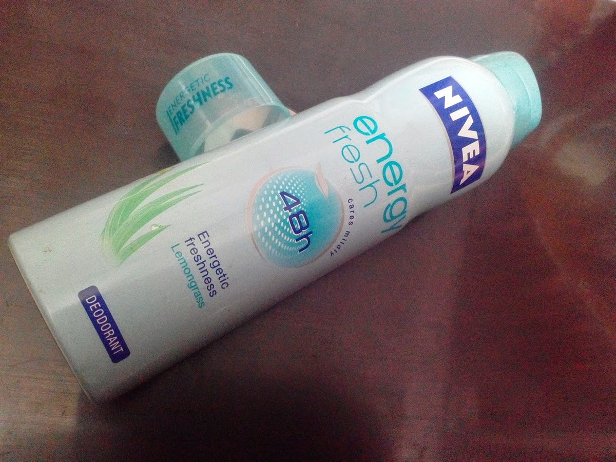 Nivea Energy Fresh Antiperspirant Deodorant Spray Review | by Pree | Medium
