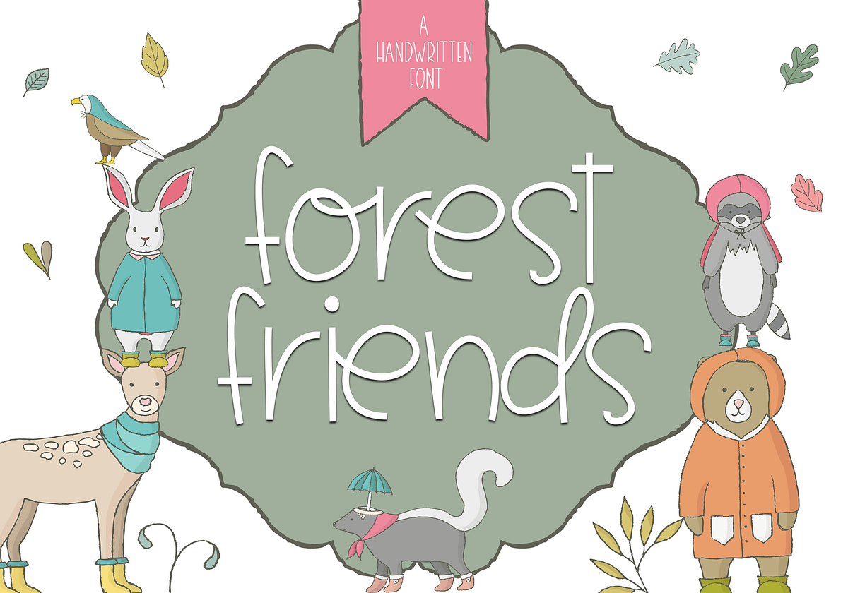 Forest Friends Font - Datadreamer - Medium