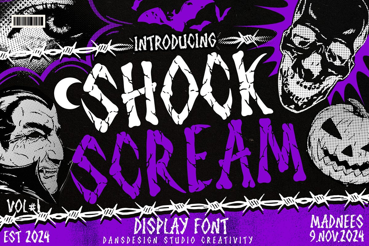 Shock Scream Font - Vividvox - Medium