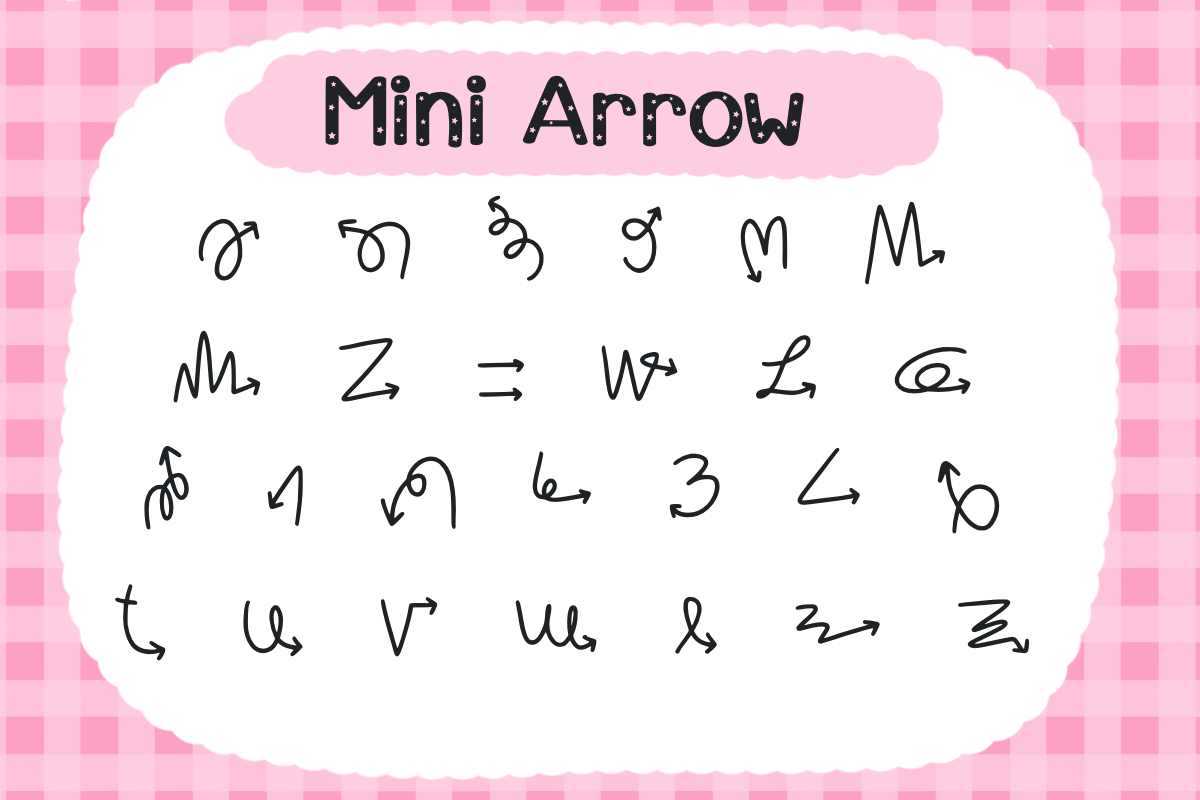Mini Arrows Font | by Solarasculpt | May, 2024 | Medium