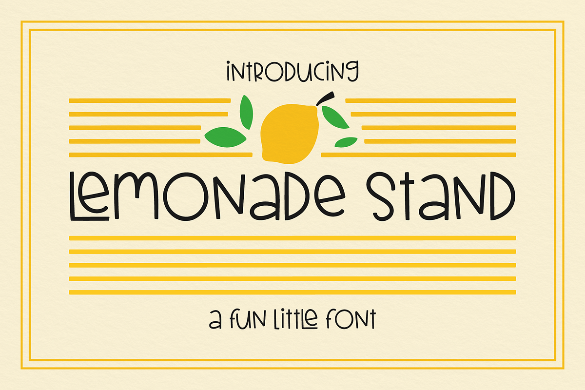 Lemonade Stand Font - Glowgrove - Medium