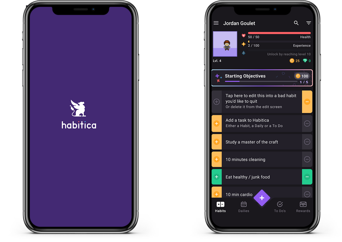 Case Study: Habitica. In this post, I would like to provide a… | by Jordan Goulet | Medium