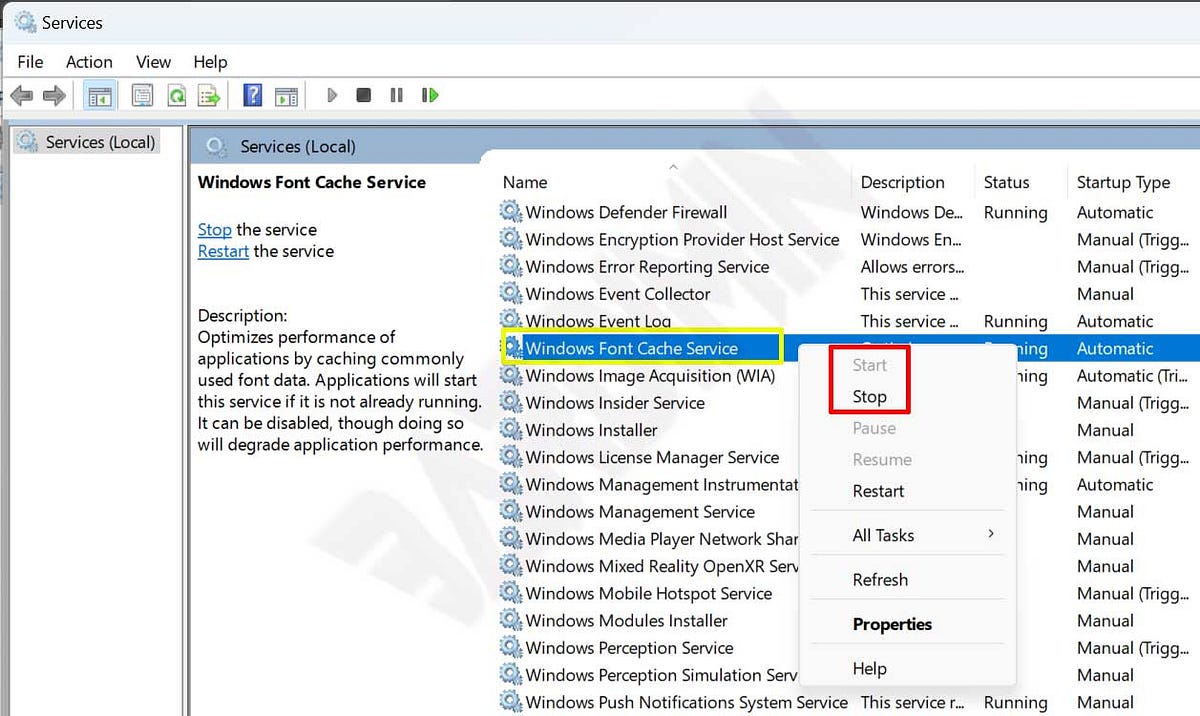 How to Clear Font Cache and Rebuild Font Cache in Windows 11 | by ...
