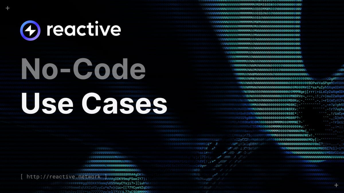 No-Code Use Cases: Highlights from the Reactive Hackathon | by Reactive ...