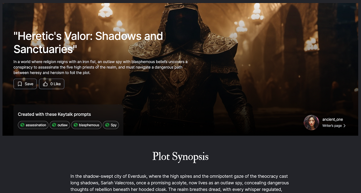 6 Must-Try AI Tools for Aspiring Fiction Writers | by Keytalk AI ...