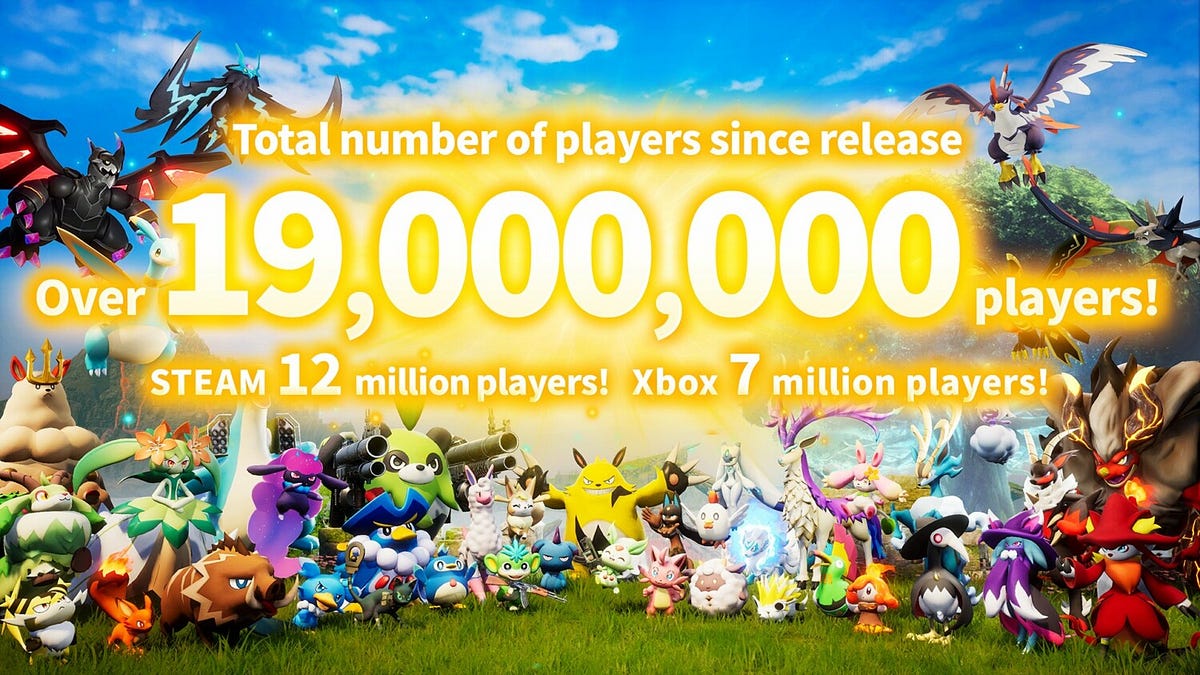 Palworld Monster Taming Survival Game Crosses 19 Million Sales Across ...