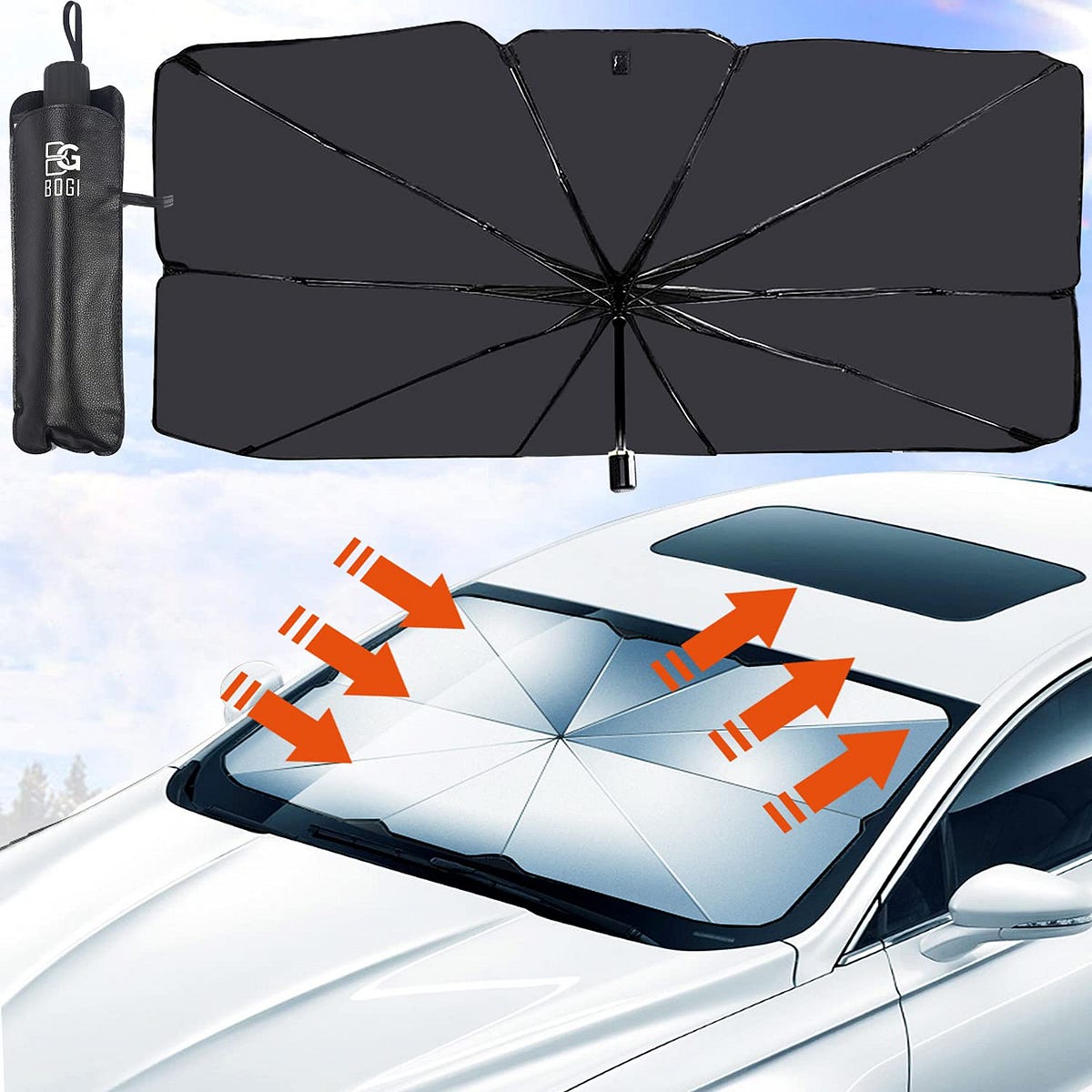 Car Windshield Sun Bath Umbrella - Ethio Shop - Medium