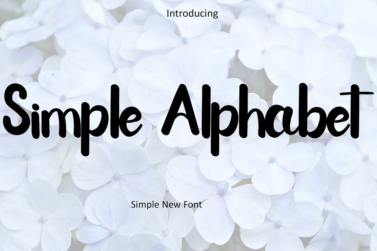 Simple Alphabet Font - Mindmason - Medium