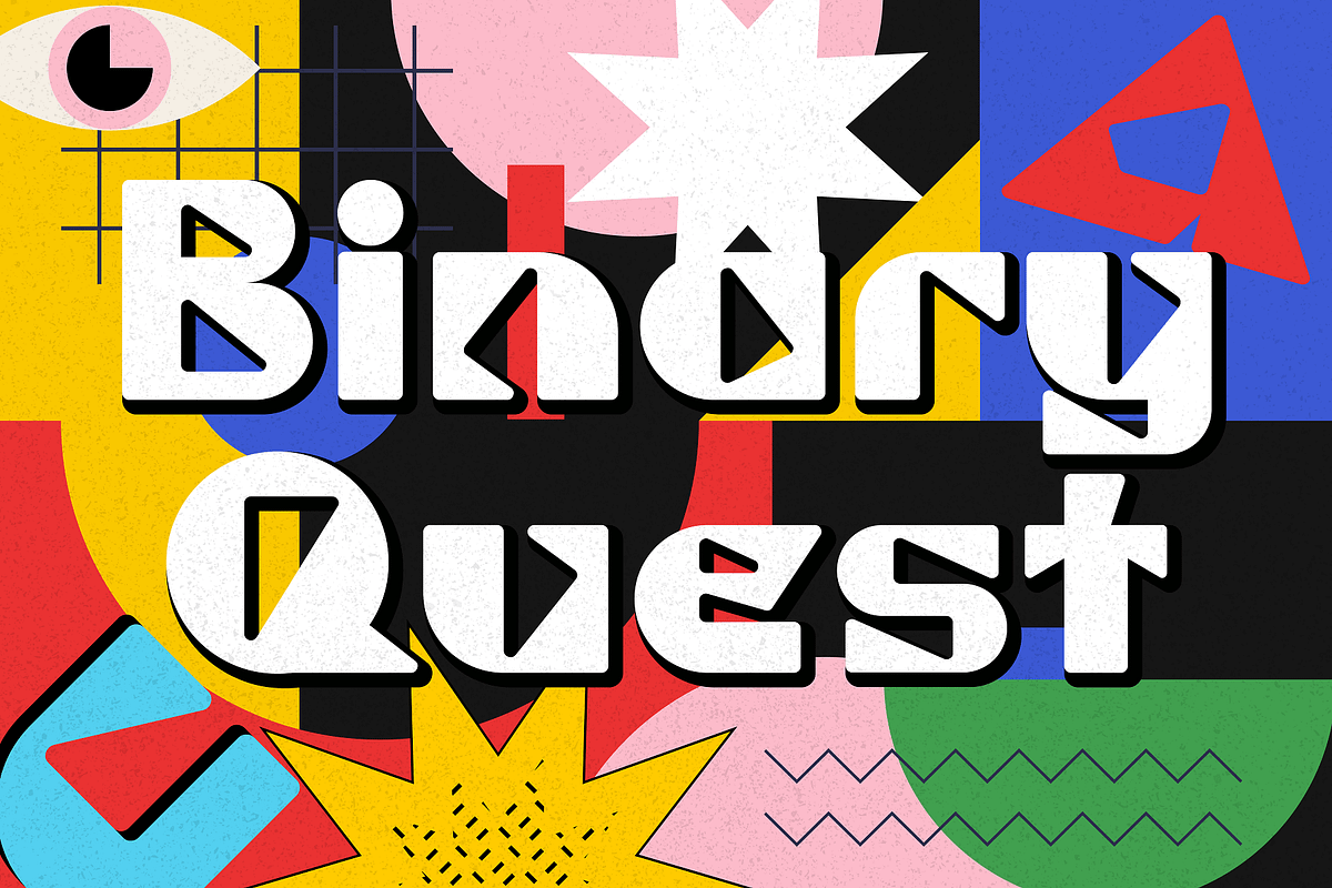 Binary Quest Font | by Oliviaoasis | May, 2024 | Medium