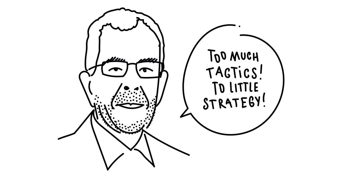 Too much tactics! Too little strategy! What the f**k? A definition ...