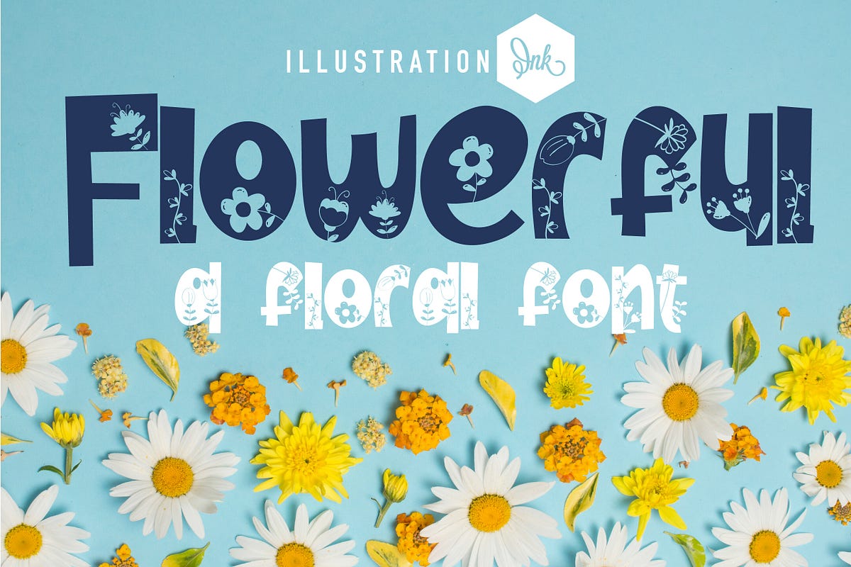 Flowerful Font - Nebulacraft - Medium