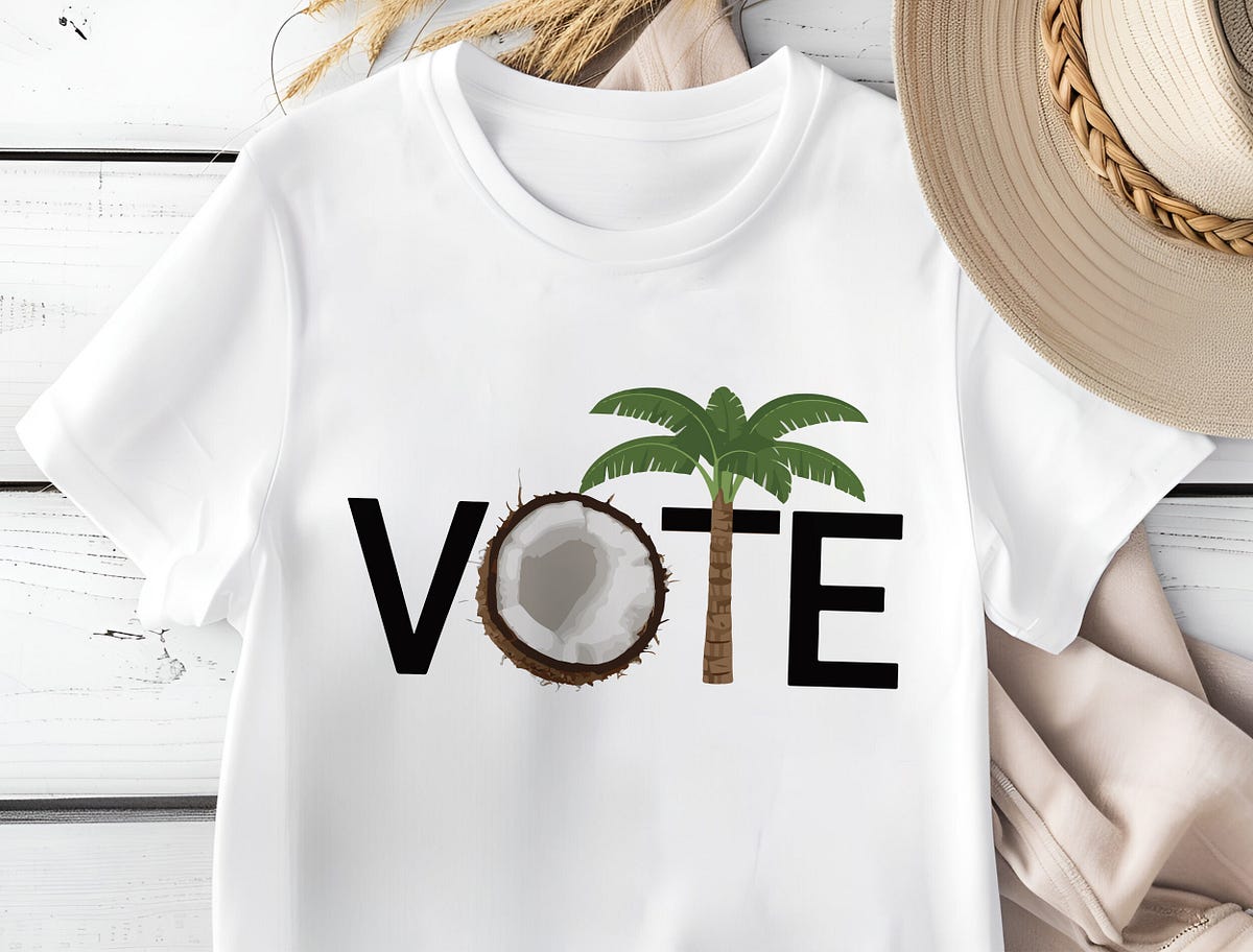 Coconut Tree Vote Kamala 2024 Funny Free | by Zenithecho | Aug, 2024 ...