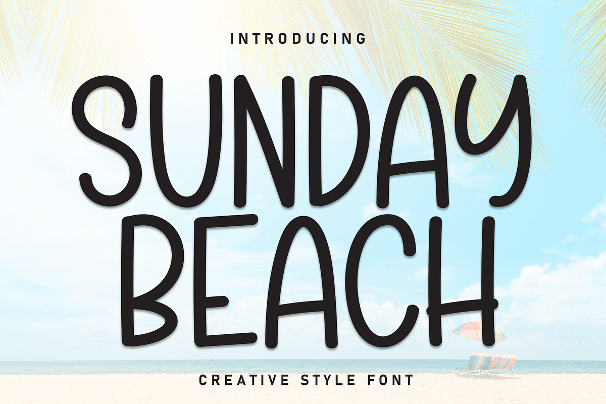Sunday Beach Font - Miamosaic - Medium