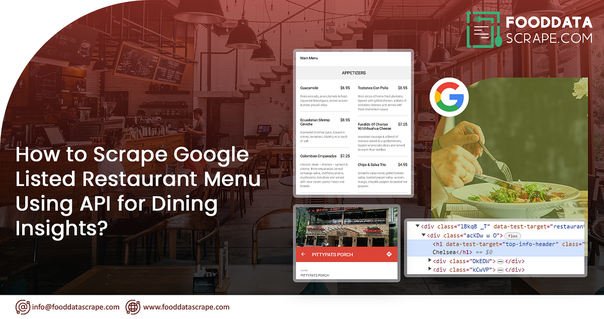 How to Scrape Google Listed Restaurant Menu Using API for Dining ...
