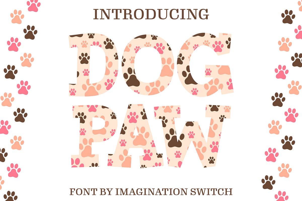 Dog Paw Font | by Lilyluminary | Medium