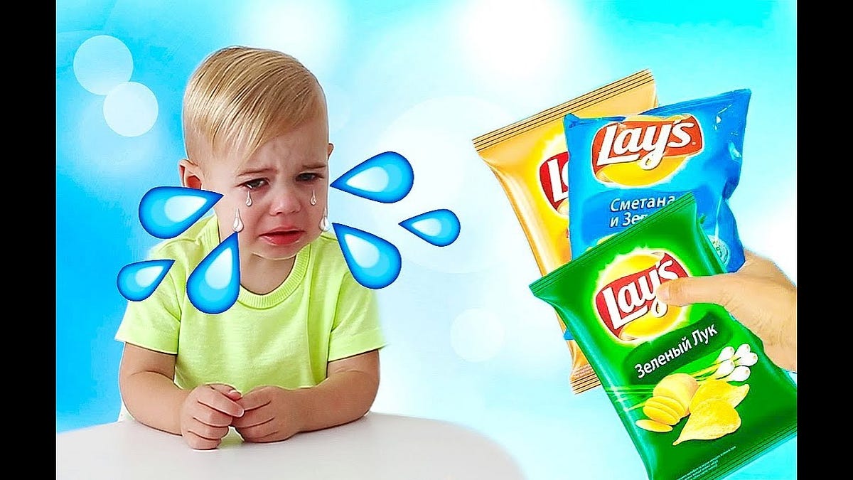 Real Baby with Tantrum Crying for Chips Learn Colors with Finger Family ...